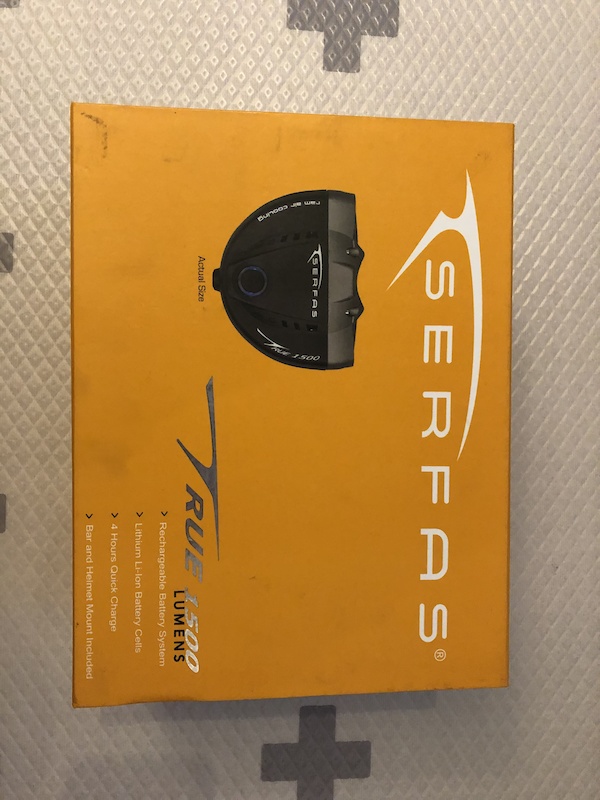 Serfas True 1500 - battery does not last long on high For Sale
