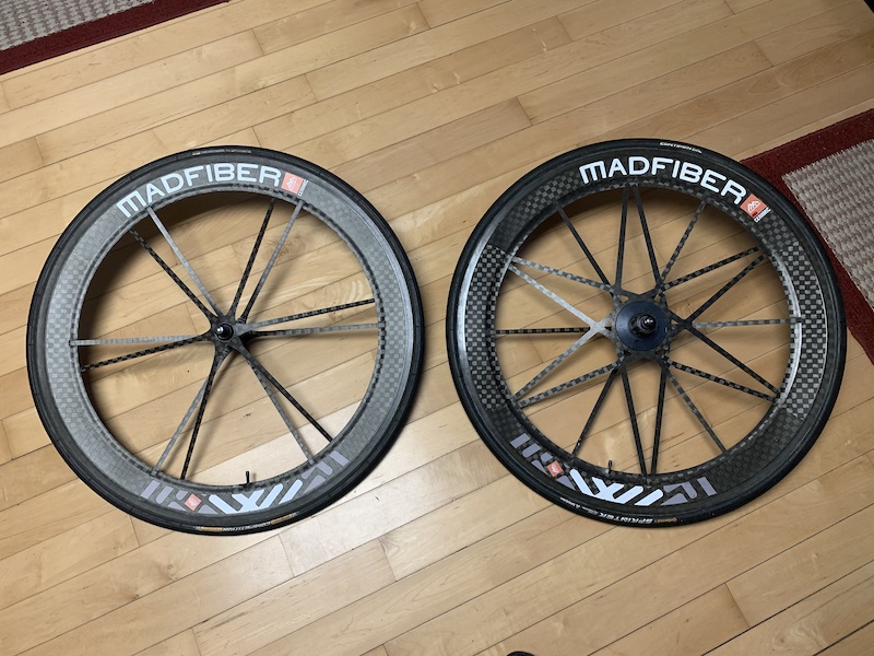 2012 Mad Fiber Tubular Wheelset, Super Light! For Sale