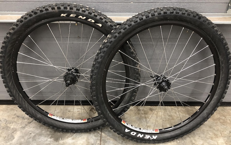 -2516- Sun Rims Black Eye Wheelset 26" Disc Hubs For Sale
