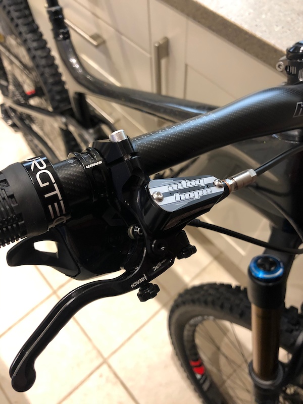 2020 Hope Tech 3 E4 Brakeset Black 203/180 Rotors For Sale