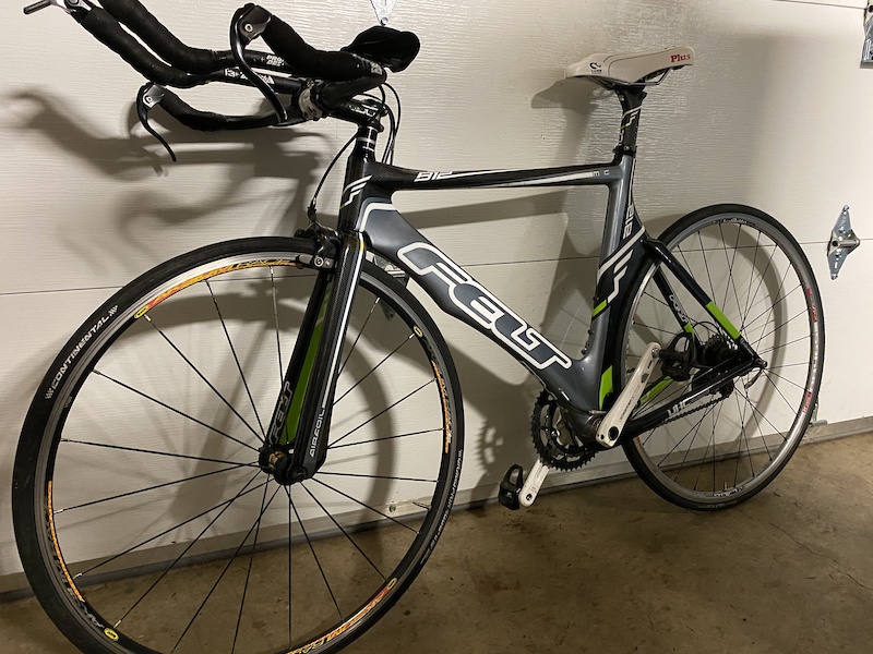 2012 Felt B12 Triathlon bike with PowerTap G3 wheel For Sale