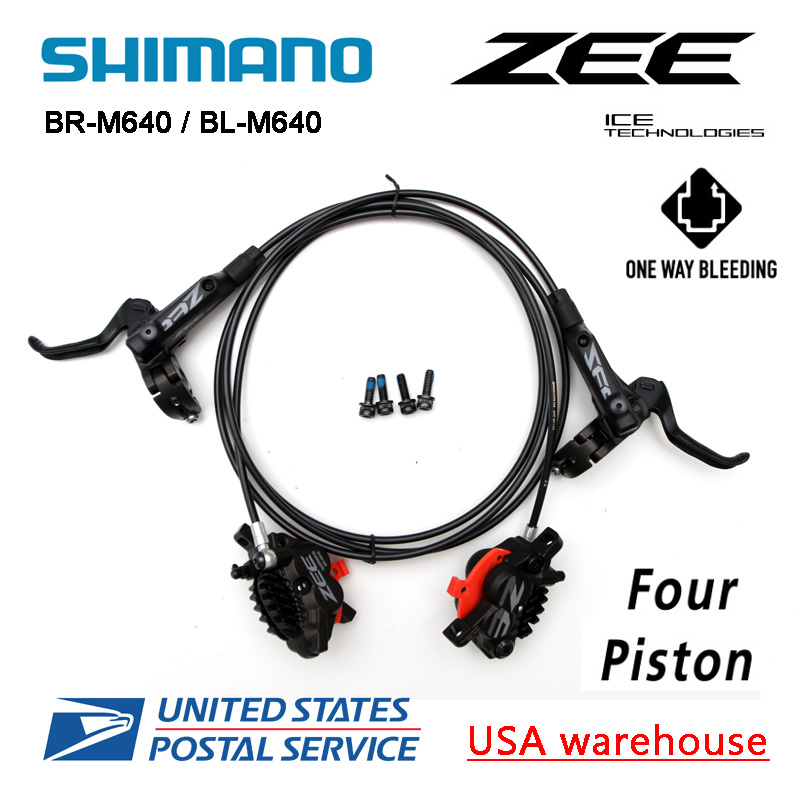 SHIMANO ZEE BL-BR-M640 4 Pistons Hydraulic BrakeSet OE For Sale
