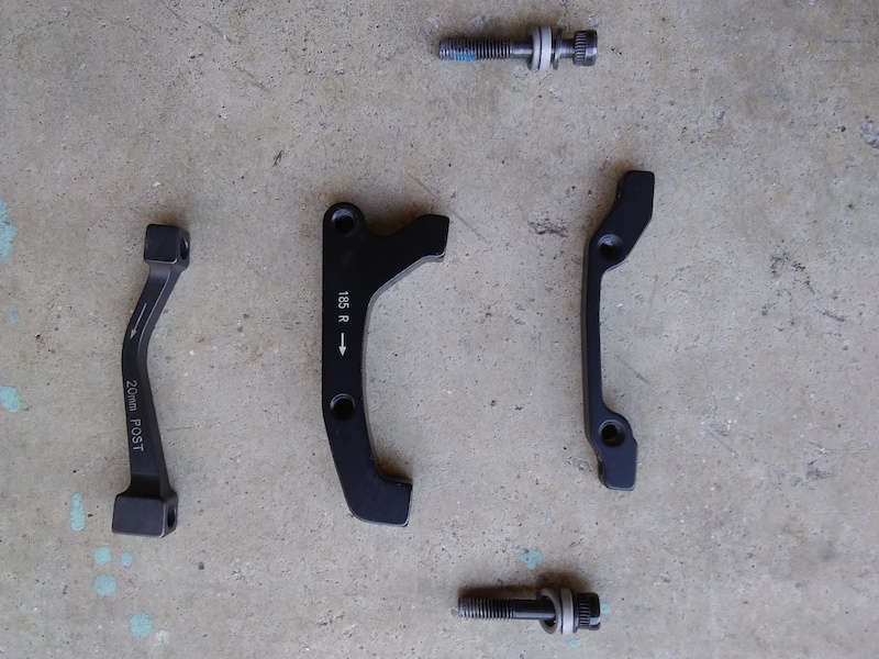 2015 SRAM Avid Brake Post Mount Rear 185mm Front 20mm IS For Sale