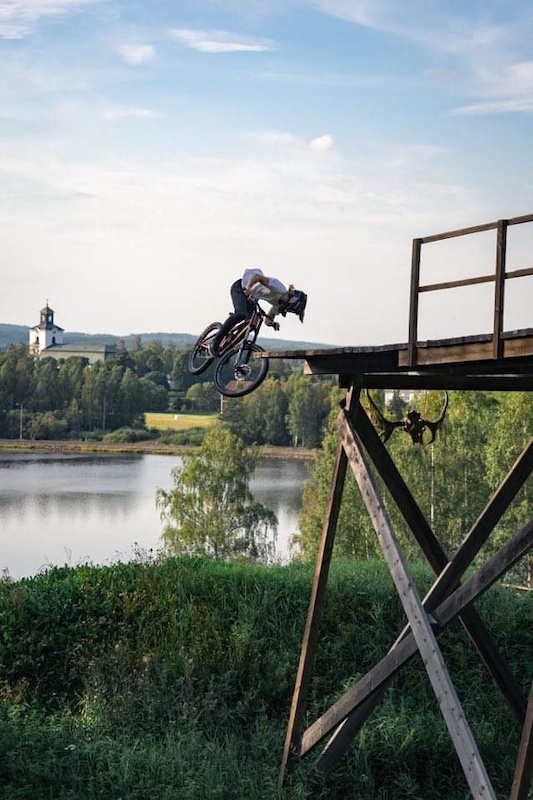 Simon Johansson at Alfta Bike Park in Alfta, Sweden - photo by ...
