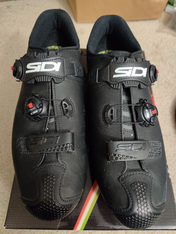 2019 Sidi Dragon 5 Mega black - EU44 UK9 US10 wide SPD shoe For Sale
