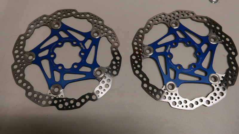 Hope Floating Disc Brake Rotor-160mm-6-Bolt-Blue For Sale