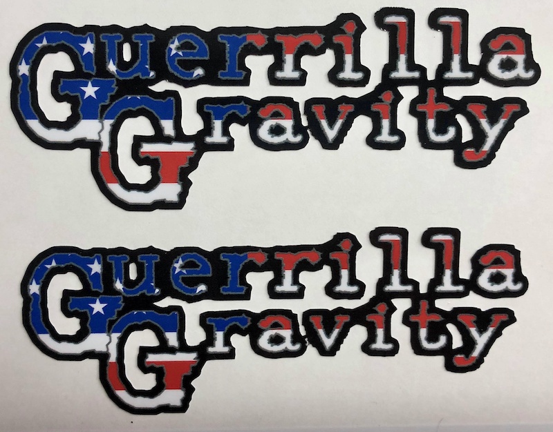 Guerilla gravity decal set For Sale