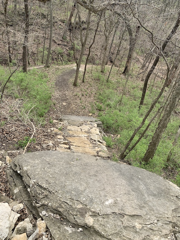 Big Rock Slab Roll Mountain Biking Trail - Kansas City