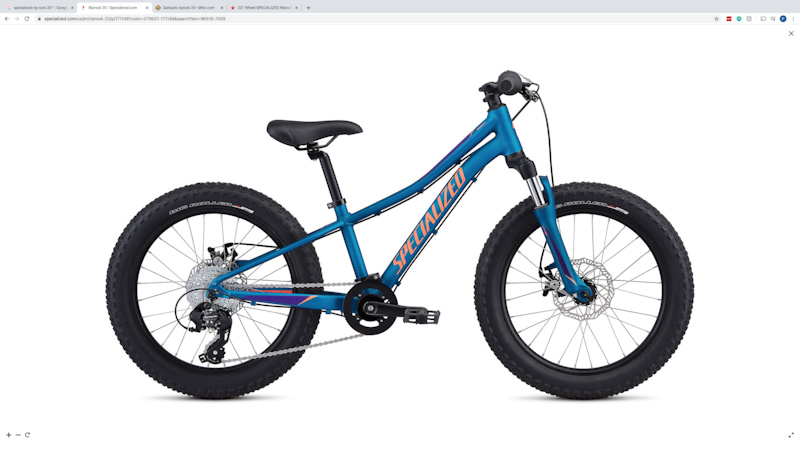 2018 Specialized 20" Riprock (Pink & Blue Bike Available) For Sale