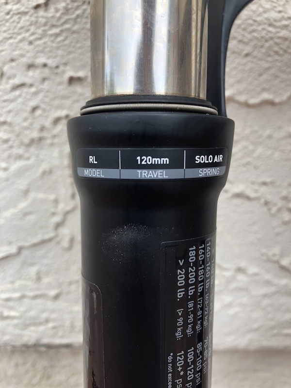 2018 120mm Rockshox Recon SL Solo (Boost) For Sale