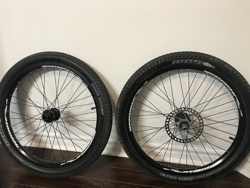 2013 atomlab wheelset 14mm rear hub For Sale