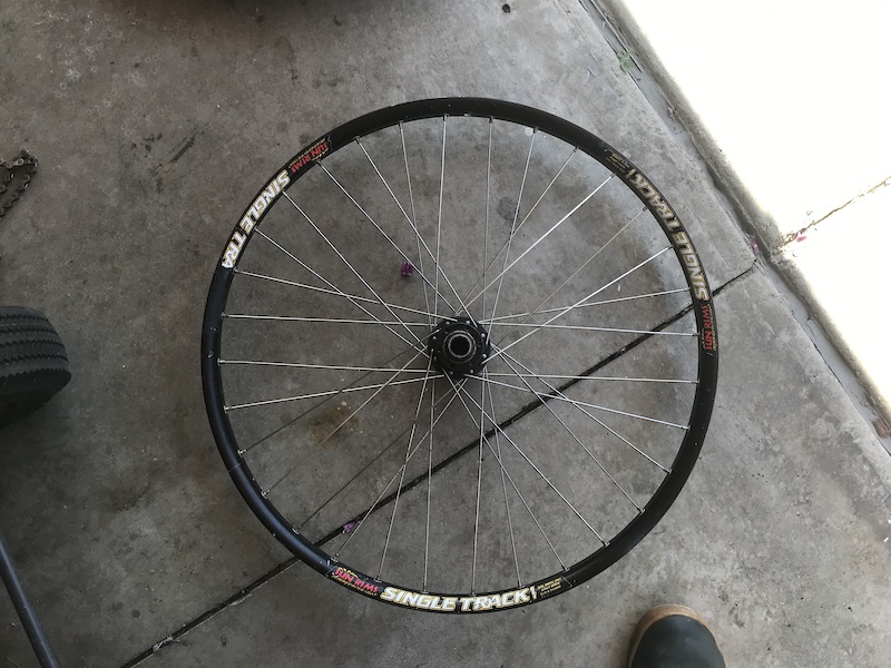 Sun rims single track front wheel For Sale