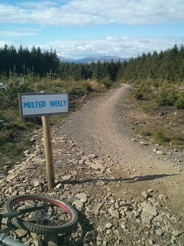Melted Welly Mountain Biking Trail - Abercanaid