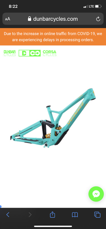 2020 Specialized Demo Race 29er frame size S3 L For Sale