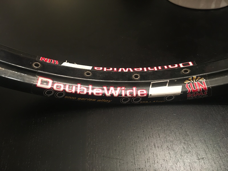 Vintage - Sun Rims - Double wide - Black - 26” For Sale