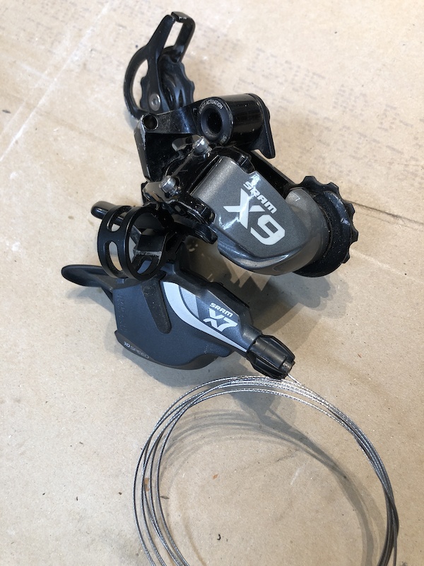 SRAM X9 derailleur and X7 shifter 10 sp For Sale