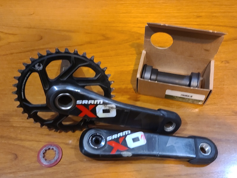 Sram XO cranks w/ GXP BB + Eagle Chainring For Sale