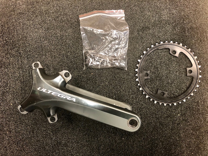 Shimano Ultegra 6800 Crankset w/Wolf Tooth Chainring For Sale
