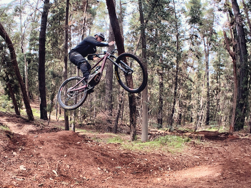 Jumps down Mountain Biking Trail - Mundaring, Perth