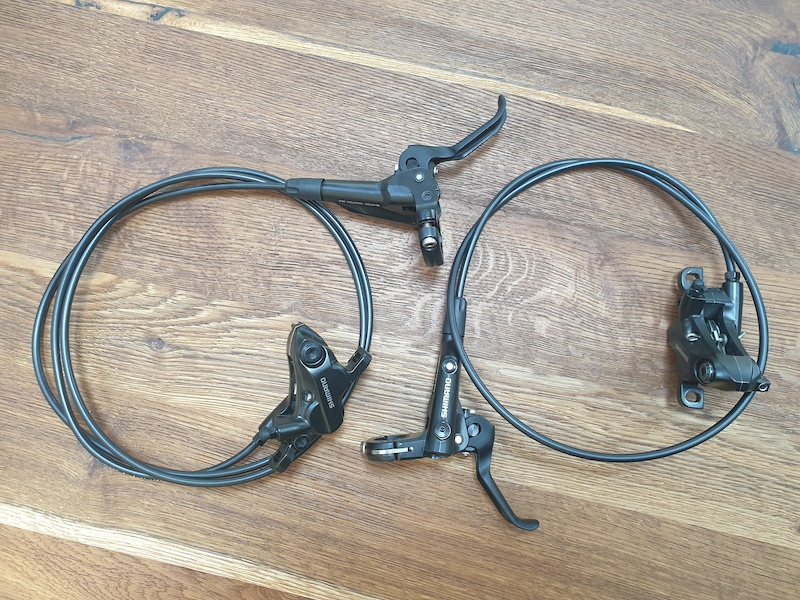 2020 Shimano MT520 4 piston calipers and lever brake set For Sale