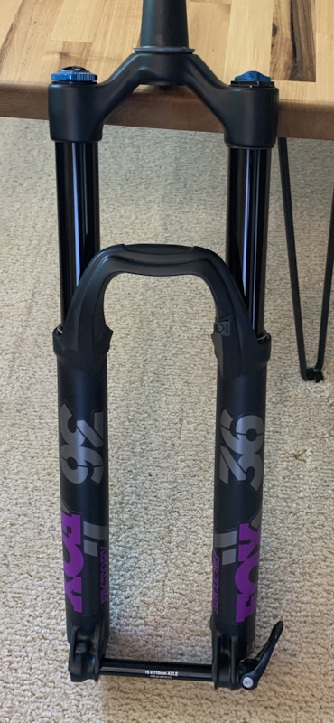 2019 Fox 36 grip 2 w/ custom purple decals 44MM offset For Sale