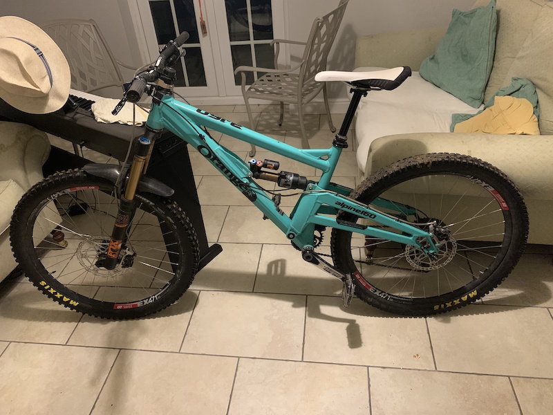 2016 (Upgraded) Orange Alpine 160 - Factory - Medium Frame For Sale