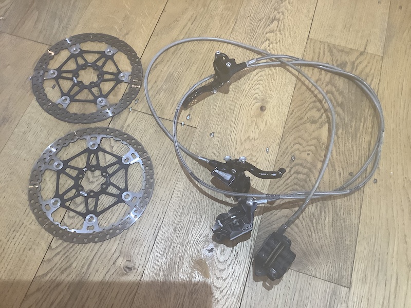 Hope V4 Braided Tech3 levers F&R inc. V2 rotors For Sale