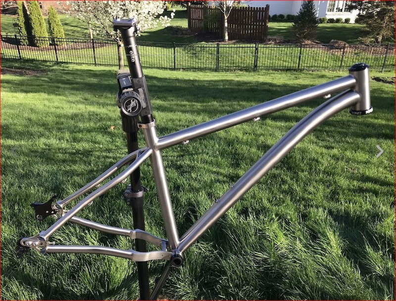 2019 Titanium 29 Hardtail Frame (only) w King headset +DWS For Sale