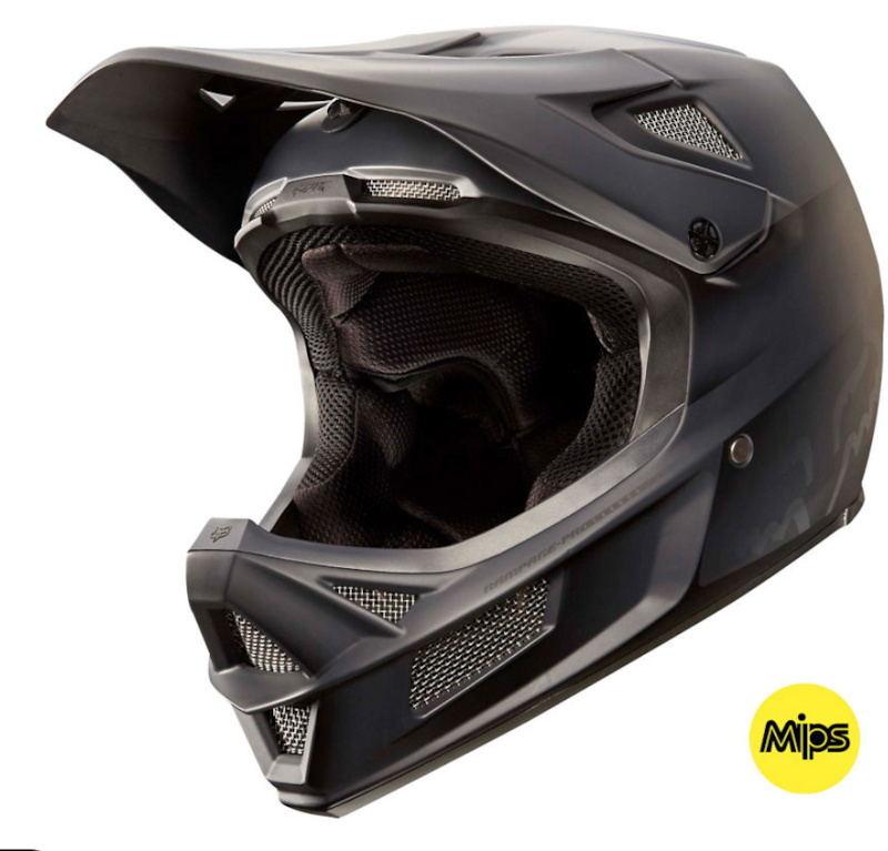 2018 Fox Racing Rampage Pro Carbon MIPS- Matte Black - MED For Sale