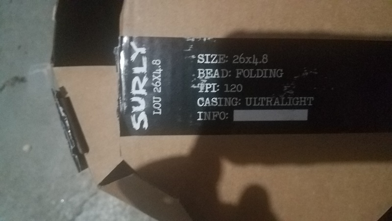 2020 Brand new surly lou 26x4.8 fatbike tire For Sale