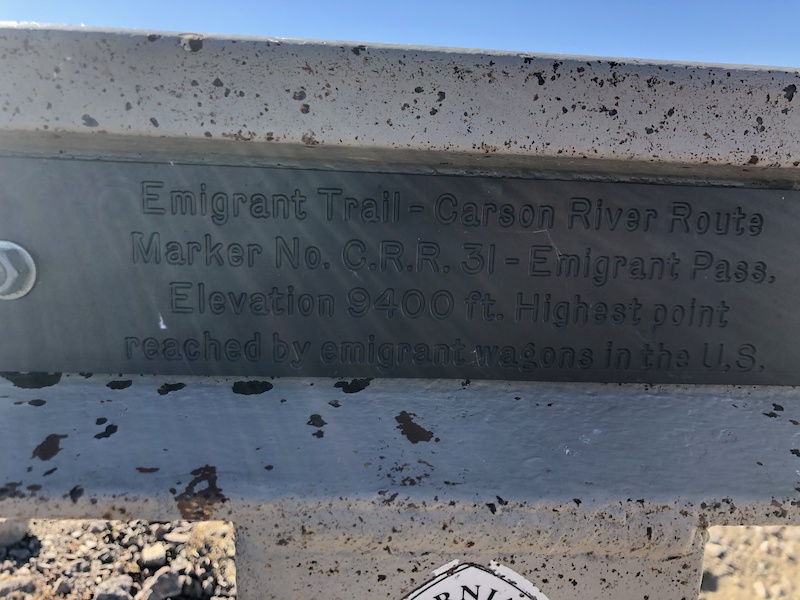 Carson Emigrant Trail - Emigrant Pass Hiking Trail