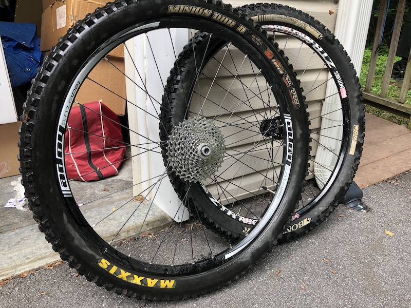 26 inch MTB wheelset tires and cassette included For Sale