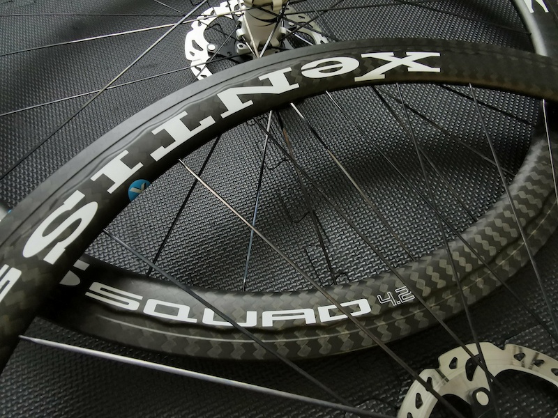 2017 Xentis Squad 4.2 DISC Carbon Clincher Wheelset For Sale