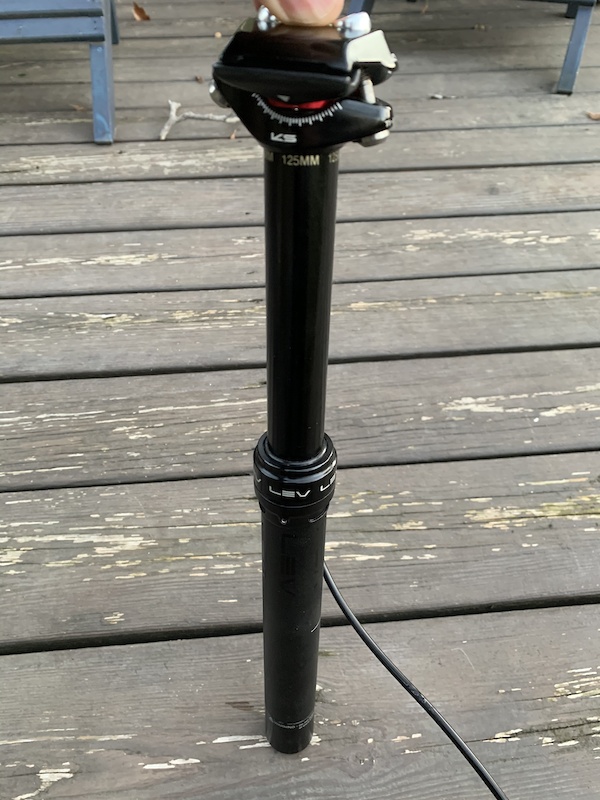 KS Lev 31.6 125mm external dropper post w/ trigger For Sale