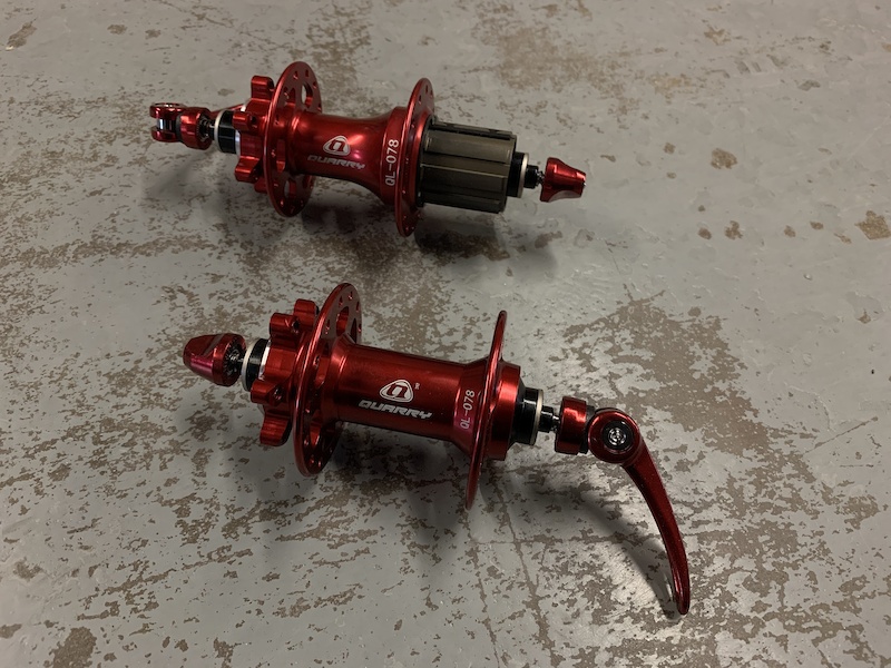 2017 QT Quarry Hub set - 100mm QR Front / 135mm QR Rear For Sale