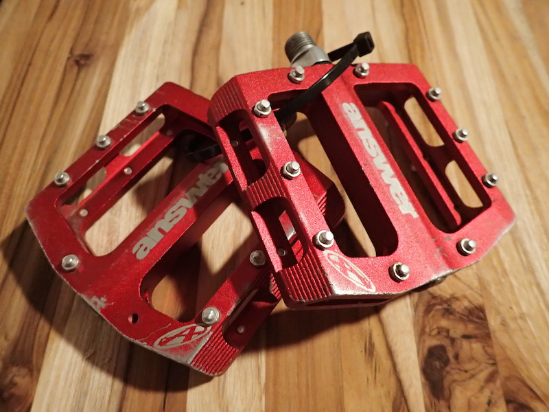 Answer sealed pedals, red For Sale