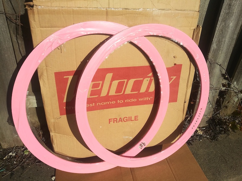 Velocity deep V bubblegum pink rims For Sale