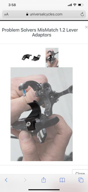 2019 Saint brakes to Sram shifter adapter For Sale