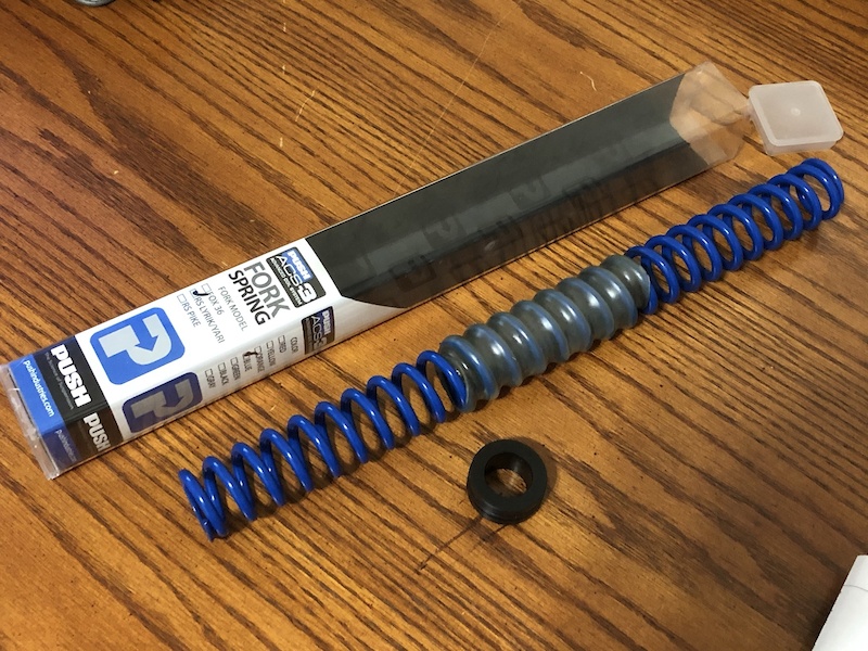 Push ACS3 Lyrik/Yari RC/RCT3/RC2- 160mm Blue Spring For Sale