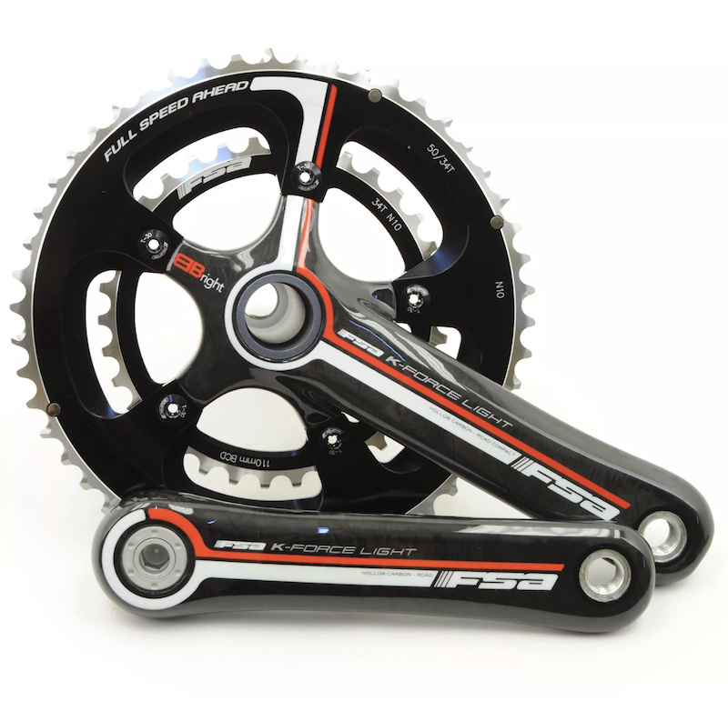 FSA K-Force Light BBright Carbon 50/34 172.5mm For Sale