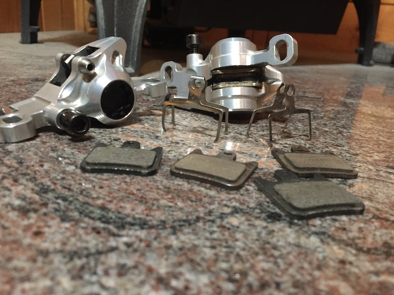 Hope x2 calipers and extra pads For Sale