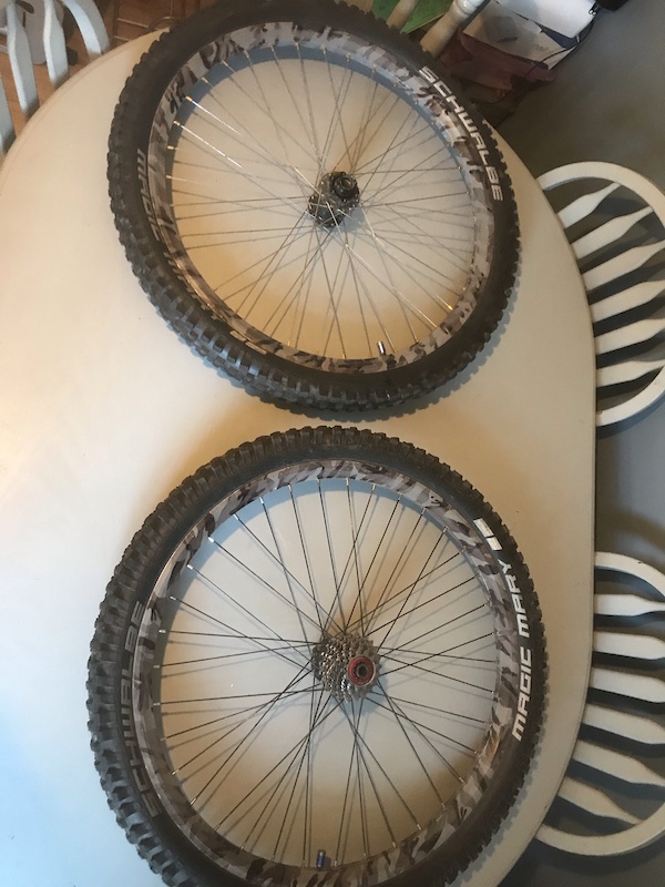 Sunringle MTX winter camo DH wheelset For Sale