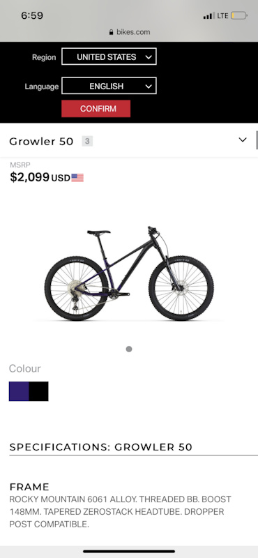 2021 Rocky Mountain Growler 50 For Sale