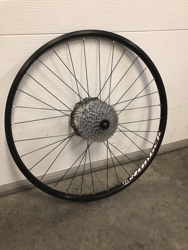 2009 26 inch rear Bontrager wheel with cassette For Sale
