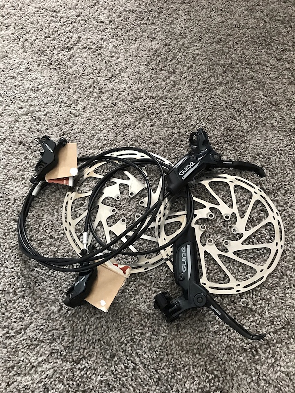 2019 Set of SRAM Guide T Brakes w/ Rotors For Sale