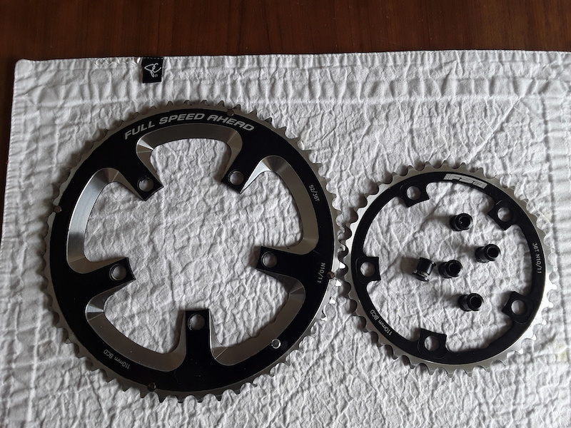 FSA bcd 110 36 x 52 chainrings For Sale