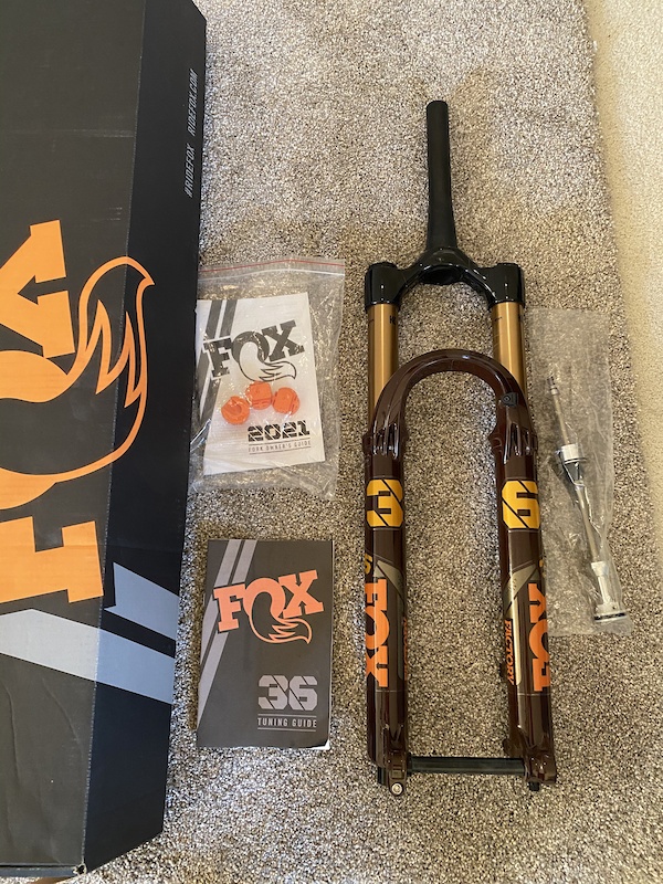 2021 Fox 36 limited edition root beer 150/160 air springs For Sale