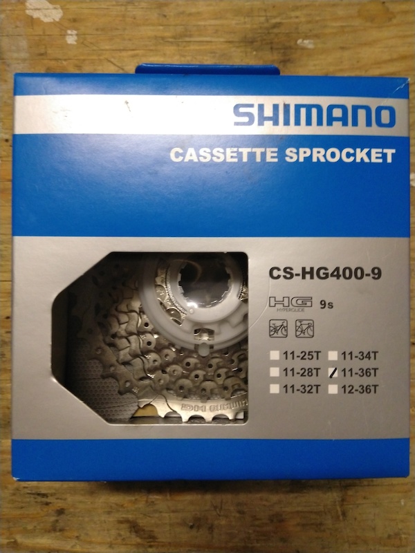2021 Shimano HG400 11-36 9 speed cassette For Sale