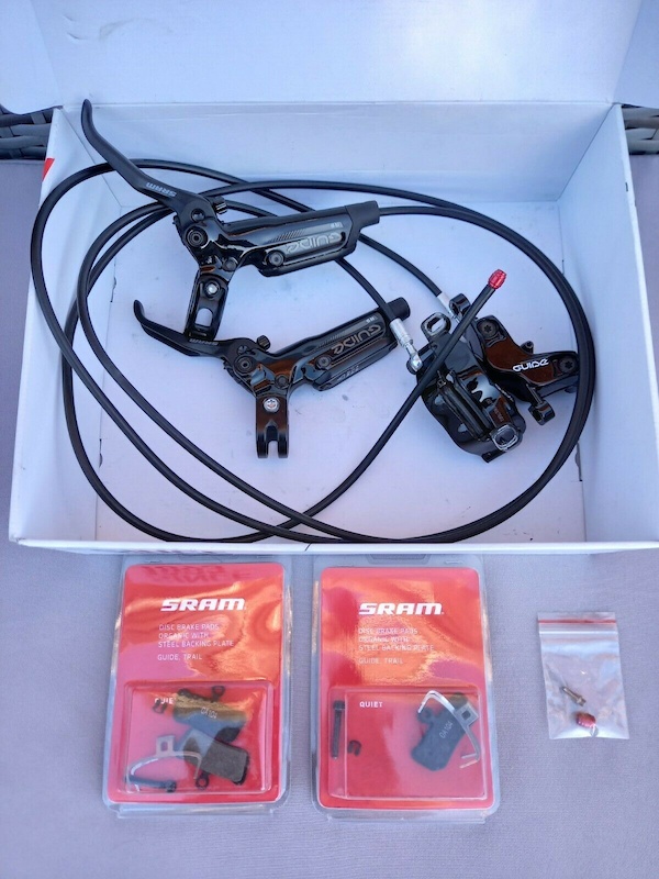 2019 SRAM Guide RS Front + Rear Brakes + New Pads For Sale