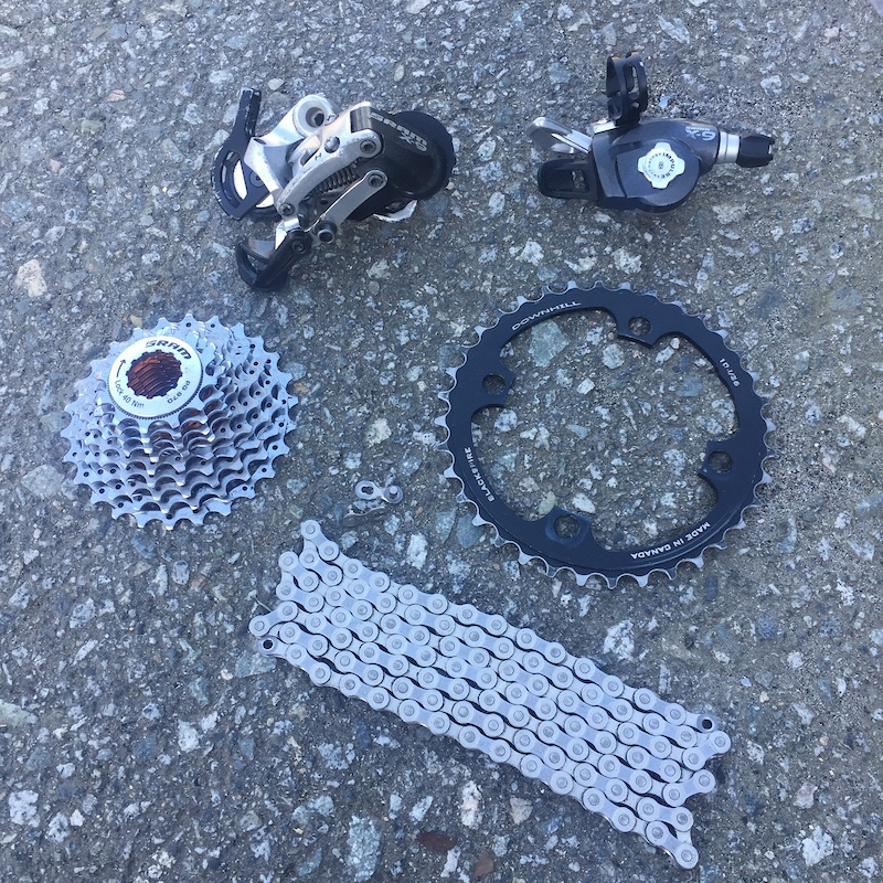 SRAM X-9 + Blackspire 1x9 DH drivetrain For Sale